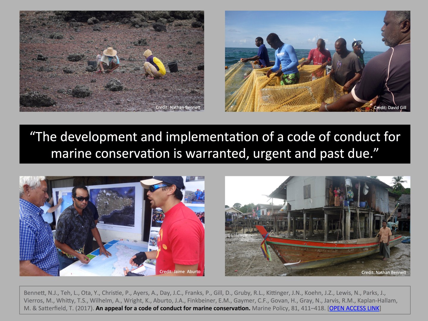 New article: An appeal for a code of conduct for marine conservation ...